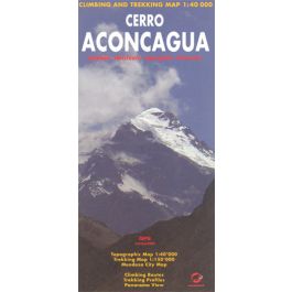 Aconcagua Climbing and Trekking Map | Stanfords