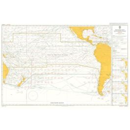 Admiralty Routeing Chart 5128(8) - S Pacific - August | Stanfords
