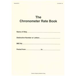 The Chronometer Rate Book | Stanfords