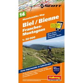 Biel / Bienne - Bernese Jura Mountain Bike Map | Stanfords