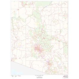 Arizona ZIP Code Map | Stanfords