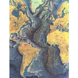 Atlantic Ocean Floor - Published 1968 | Stanfords
