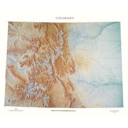 Colorado Raven Maps Physical Wall Map PAPER | Stanfords