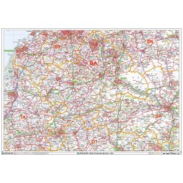 Bath - BA - Postcode Wall Map | Stanfords