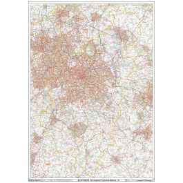 Birmingham - B - Postcode Wall Map | Stanfords