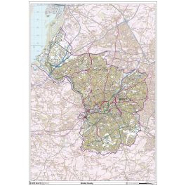 Bristol & South Gloucestershire County Map | Stanfords