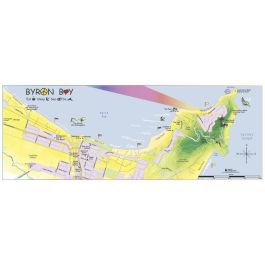 Byron Bay, Australia Traveler's Map | Stanfords