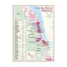 Médoc | Editions Benoit France | Wine Map | Stanfords