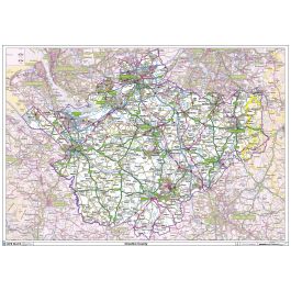 Cheshire County Map | Stanfords