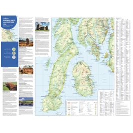 Collins Arran, Bute and Kintyre Pocket Map | Stanfords