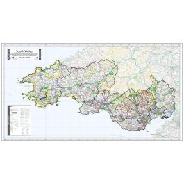 County Map of South Wales | Stanfords