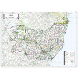 County Map of Suffolk | Stanfords