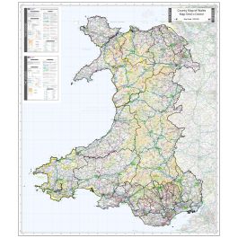 County Map of Wales | Stanfords