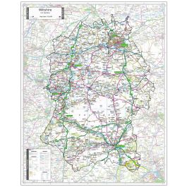 County Map of Wiltshire | Stanfords