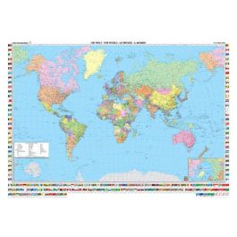 World F&B Political Wall Map LARGE | Stanfords