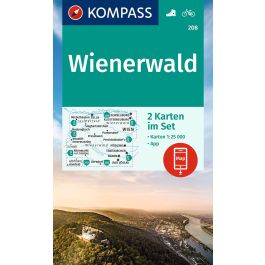Vienna Woods Kompass 2-Map Set 208 | Stanfords