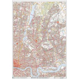 East London - E - Postcode Wall Map | Stanfords