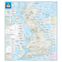 ST&G's Great British Adventure Wall Map | Stanfords