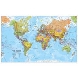 World | Maps International Political Laminated Wall Map 195 x 120 cm ...