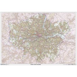 Greater London County Map | Stanfords