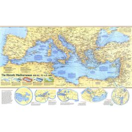 Historic Mediterranean, 800 BC to AD 1500 - Published 1982 | Stanfords