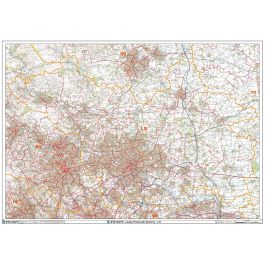 Leeds - LS - Postcode Wall Map | Stanfords