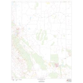Nevada ZIP Code Map | Stanfords