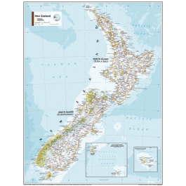New Zealand - Atlas of the World, 11th Edition - Compact | Stanfords