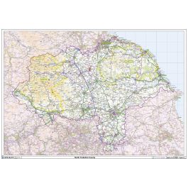 North Yorkshire County Map | Stanfords