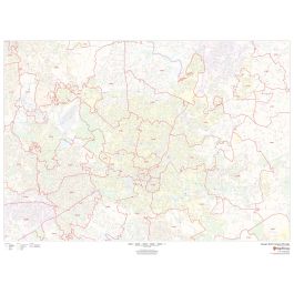 Raleigh, North Carolina ZIP Codes Map | Stanfords