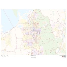 Salt Lake County, Utah ZIP Codes Map | Stanfords