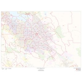 San José, California ZIP Codes Map | Stanfords