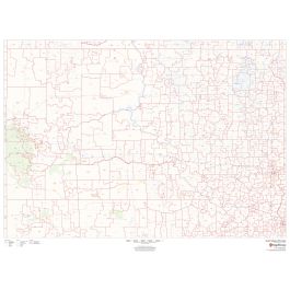 South Dakota ZIP Code Map | Stanfords