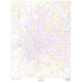 Tarrant County, Texas ZIP Codes Map | Stanfords