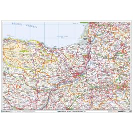 Taunton - TA - Postcode Wall Map | Stanfords