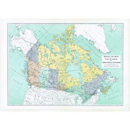 Territorial Divisions (1906) Map | Stanfords