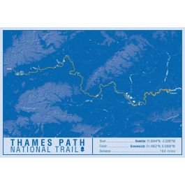 Thames Path National Trail Map Print Map | Stanfords