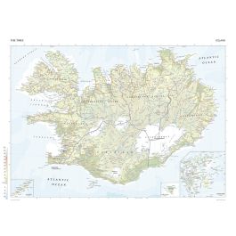 The Times Map of Iceland | Stanfords
