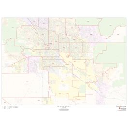 Tucson, Arizona ZIP Codes Map | Stanfords
