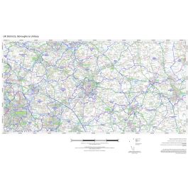 UK Districts, Boroughs & Unitary Authorities map | Stanfords