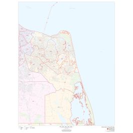 Virginia Beach, Virginia ZIP Codes Map | Stanfords
