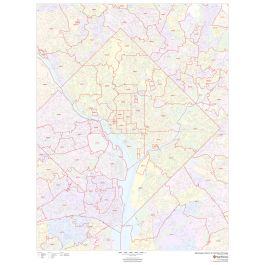 Washington Metropolitan Area ZIP Codes Map | Stanfords
