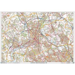 Watford - WD - Postcode Wall Map | Stanfords