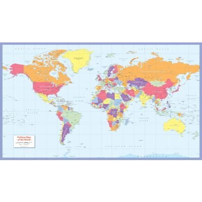 World Map Colour C