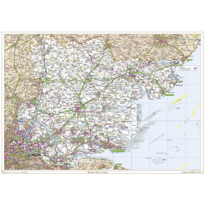 Essex County Map Essex County Map Divided Districts Labels Stock