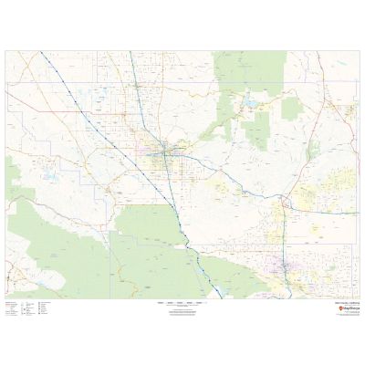 Kern County Zip Code Map