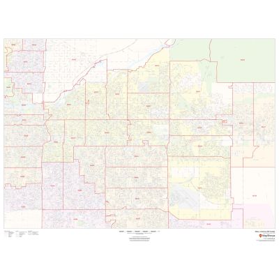 Road Map Of Arizona Map Of Zip Codes