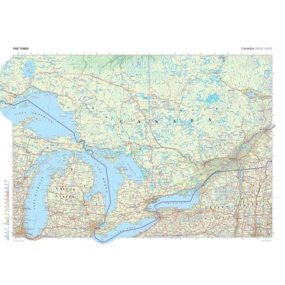 Us Map The Great Lakes Vector Set Of Great Lakes Region Of United