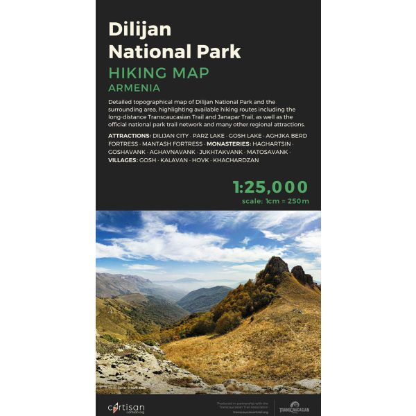 Dilijan National Park 1:25,000 Hiking Map | Stanfords