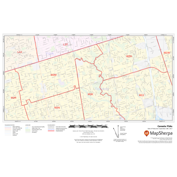 Canada Postal Codes - Forward Sortation Areas Kiosk map | Stanfords